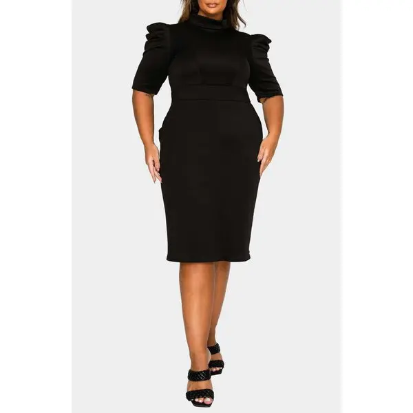L I V D Astra Sheath Dress - Black