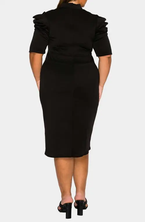 L I V D Astra Sheath Dress - Black
