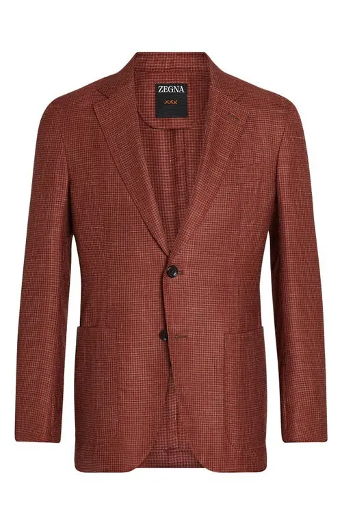 Zegna Houndstooth Cashmere-silk Jacket