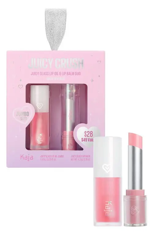 KAJA Juicy Crush Lip Oil & Lip Balm Set $49 Value - Multi