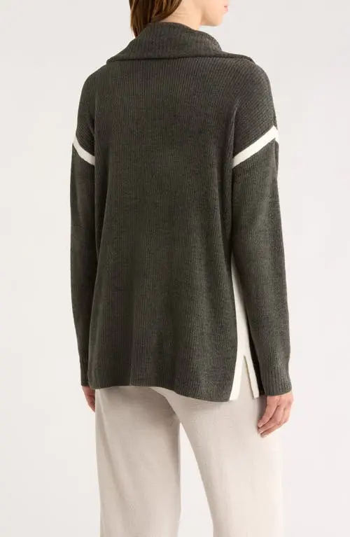 Barefoot Dreams Cozychic Ultra Lite® Side Stripe Half Zip Pullover