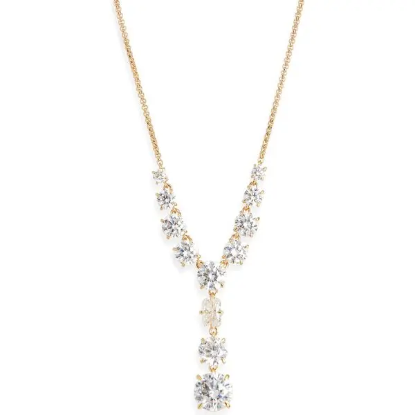 Nadri Stellar Cubic Zirconia Y-necklace - Gold