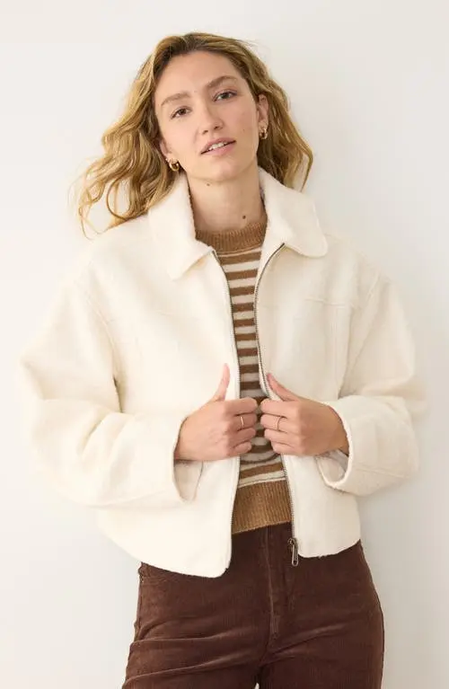 Marine Layer Sloane Bouclé Zip Jacket