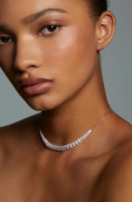 Nadri Crushed Pavé Frontal Necklace