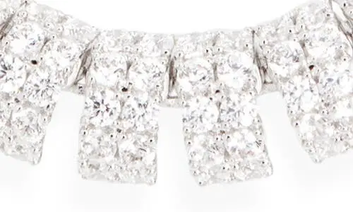 Nadri Crushed Pavé Frontal Necklace