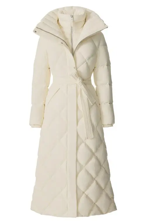 Mackage Laurella 2-in-1 Belted Quilted Down Long Coat