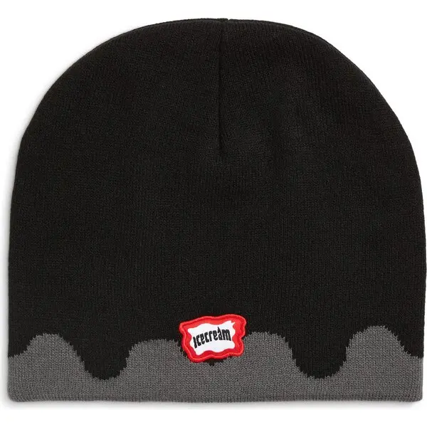 ICECREAM Two-tone Beanie - Black