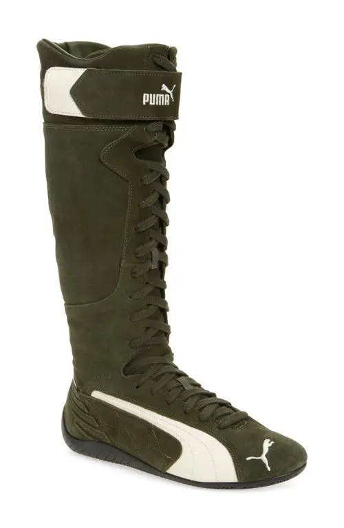 PUMA Speedcat Sneaker Boots - Dark Olive/frosted Ivory