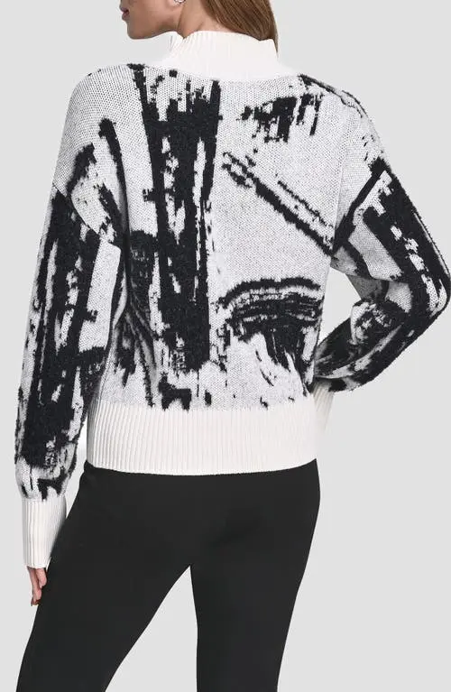 Dkny Oversized Intarsia Knit Sweater