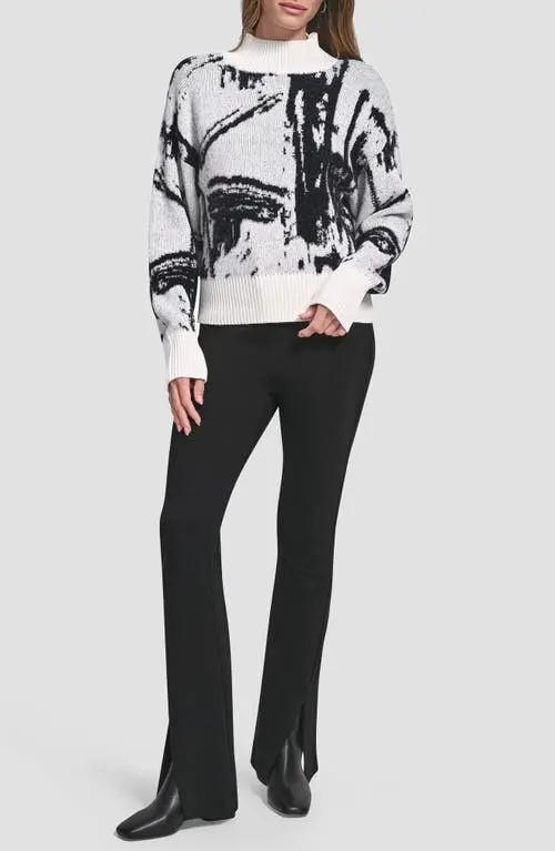 Dkny Oversized Intarsia Knit Sweater