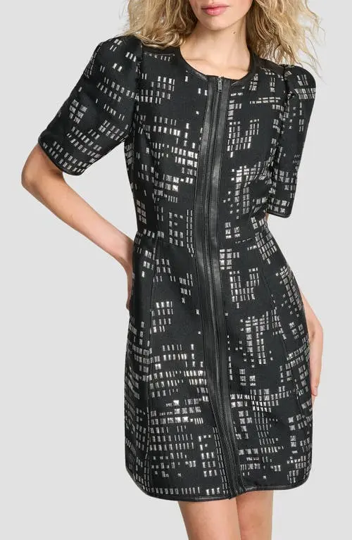 Dkny Abstract Jacquard Mini Dress