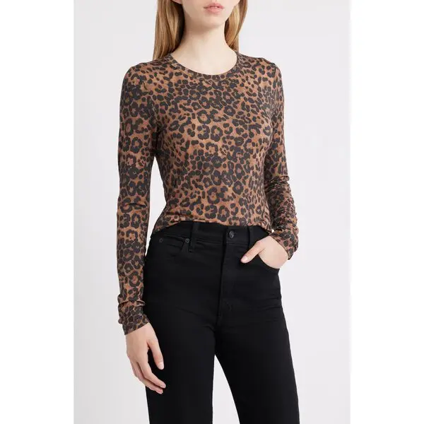 Rag & Bone Luca Printed Long Sleeve Top
