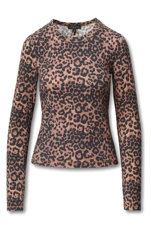 Rag & Bone Luca Printed Long Sleeve Top