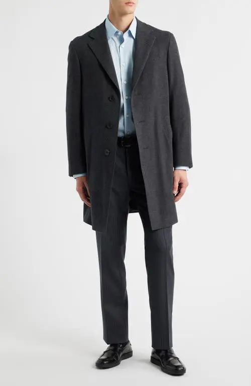 Canali Kei Trim Fit Wool Coat