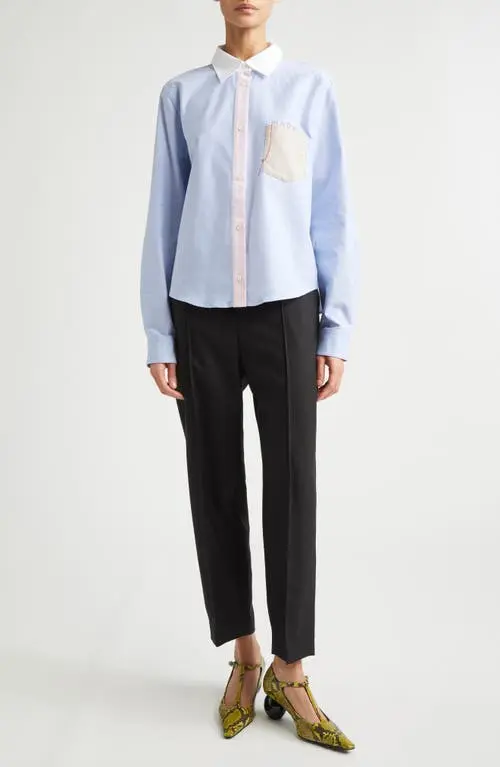 Marni Pintuck Tapered Virgin Wool Trousers