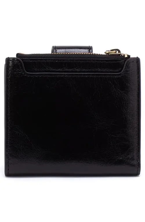 Hobo Dunn Leather Compact Wallet - Black