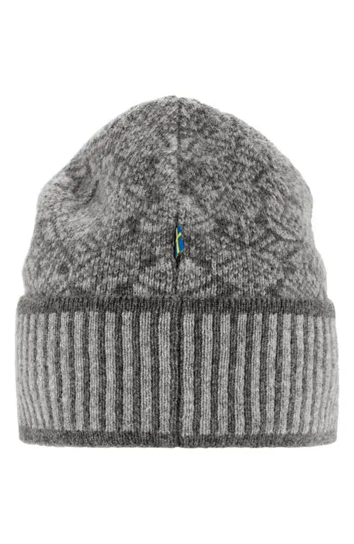 Fjallraven Snow Wool Beanie - Grey