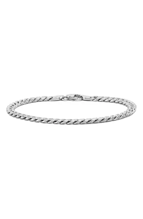 VINCERO Curb Link Chain Bracelet - Silver