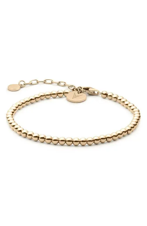 VINCERO Beaded Chain Bracelet - Gold