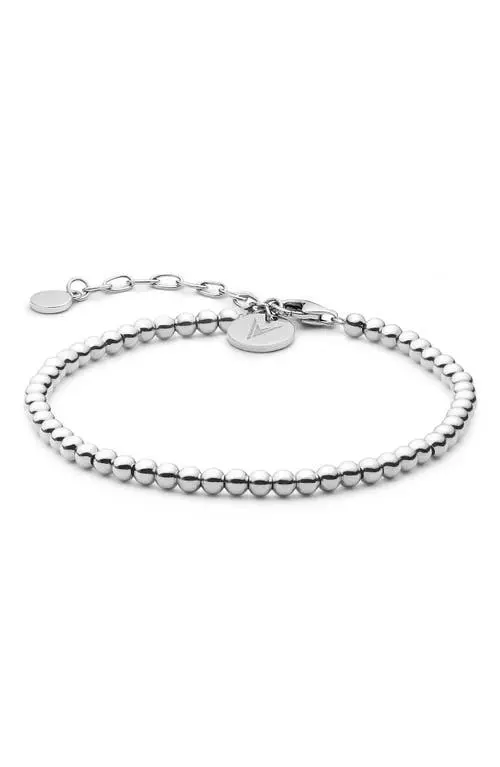 VINCERO Beaded Chain Bracelet - Silver