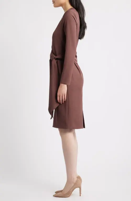 Misook Tie-waist Shift Dress