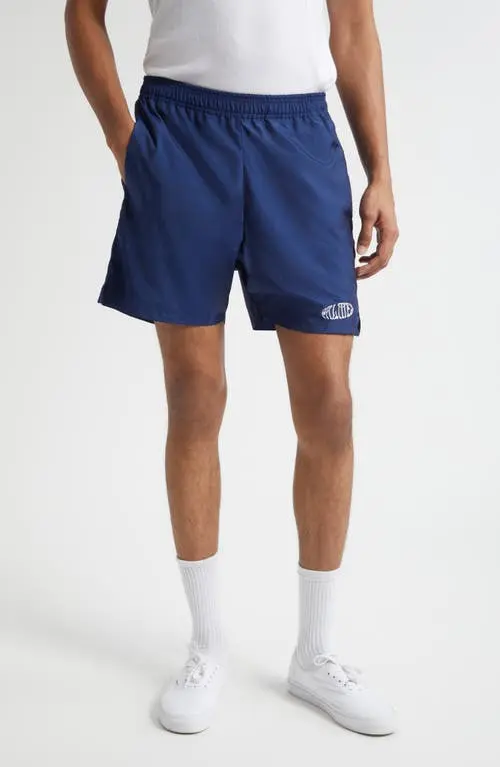 PALMES Oval Logo Tennis Shorts - Blue
