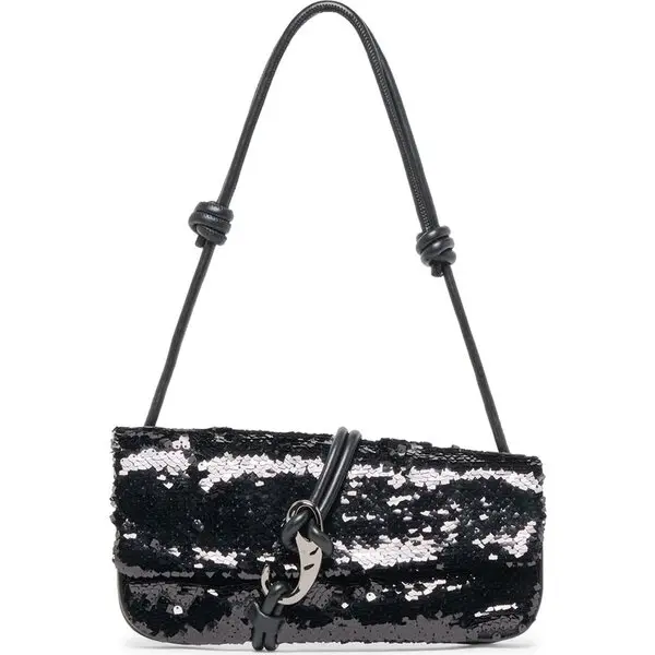 Dolce Vita Alice Sequin Shoulder Bag - Black