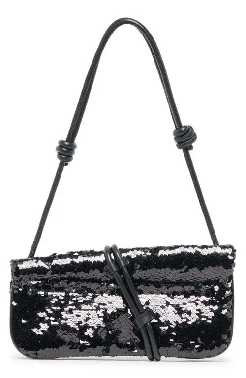 Dolce Vita Alice Sequin Shoulder Bag - Black