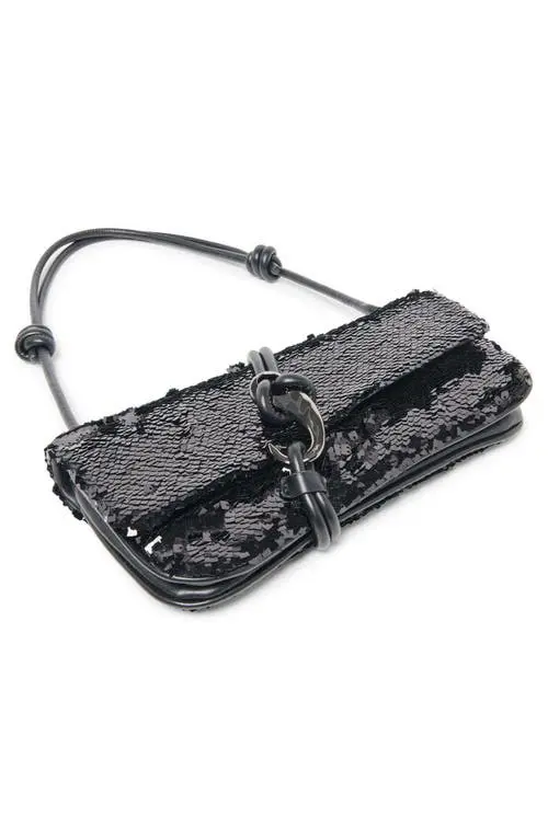 Dolce Vita Alice Sequin Shoulder Bag - Black