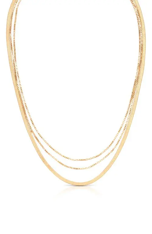 Ettika Layered Chain Necklace - Gold