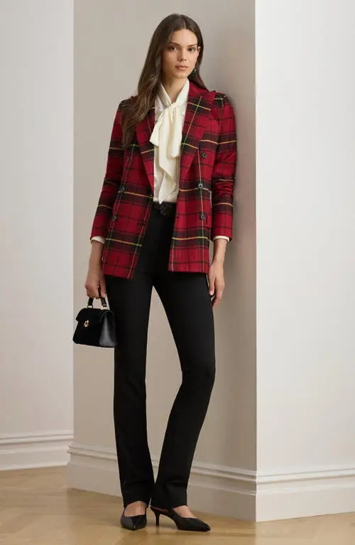 Ralph Lauren Plaid Wool-blend Blazer