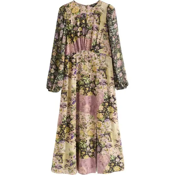 NEXT Floral Maxi Dress - Black Multi