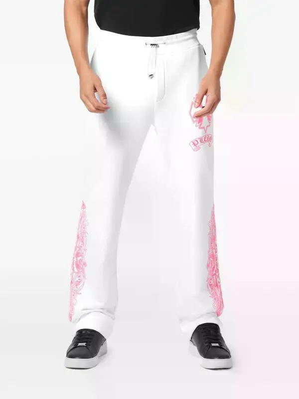 Philipp Plein Puffy Chrome Crest Track Pants