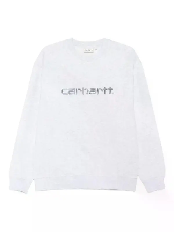 Carhartt Work In Progress Logo-embroidered Sweatshirt - Grey