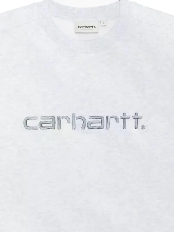 Carhartt Work In Progress Logo-embroidered Sweatshirt - Grey