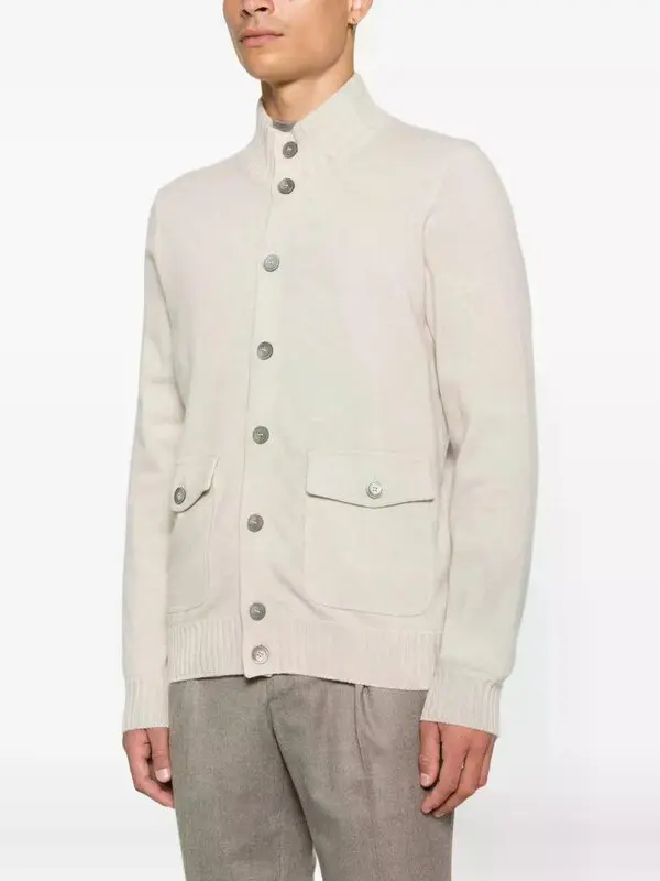 FILERIA Flap-pocket Buttoned Cardigan