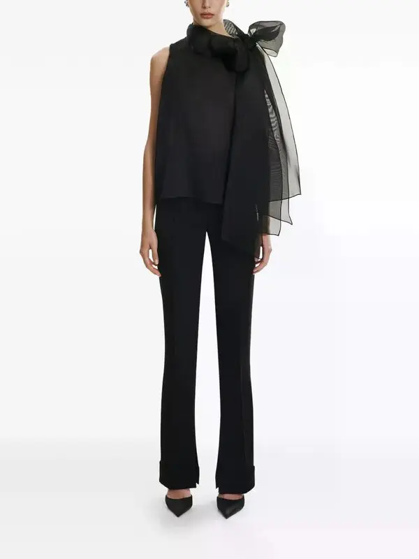 LITA COUTURE Bow-detail Sleeveless Blouse