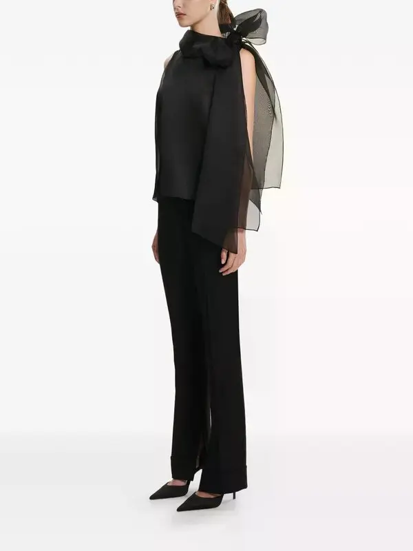 LITA COUTURE Bow-detail Sleeveless Blouse