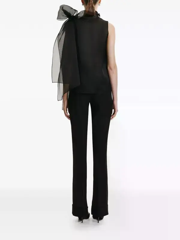 LITA COUTURE Bow-detail Sleeveless Blouse