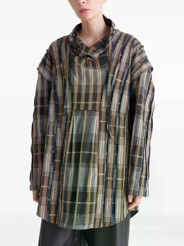 LEMAIRE Topstitched Striped Blouse