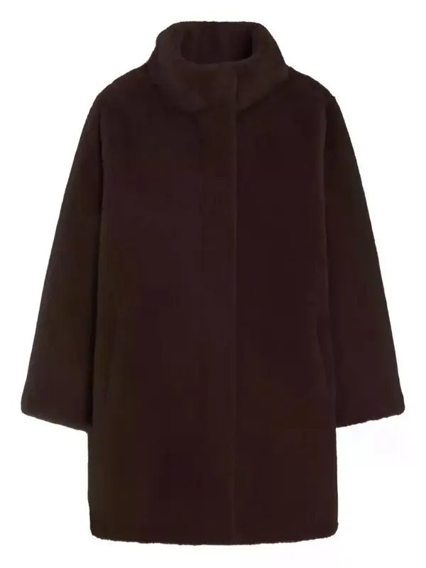 Apparis Blair Funnel-neck Coat - Brown