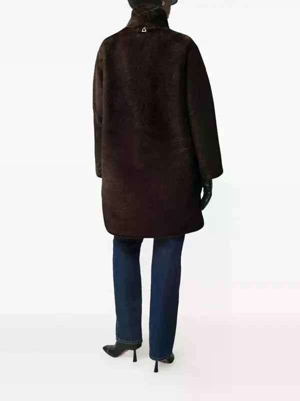 Apparis Blair Funnel-neck Coat - Brown