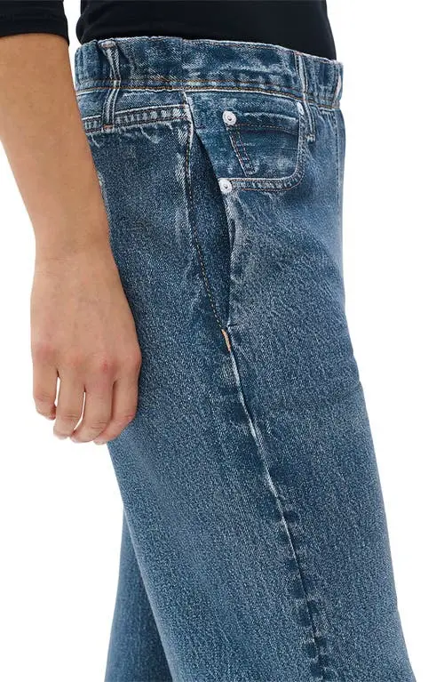 Rag & Bone Rb Miramar Wide Leg Cotton Fleece Sweatpant Jeans