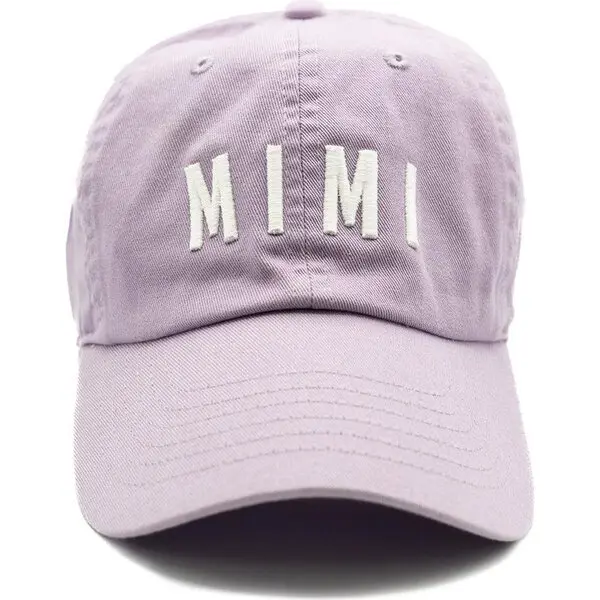 REY TO Z Embroidered Baseball Cap - Lilac