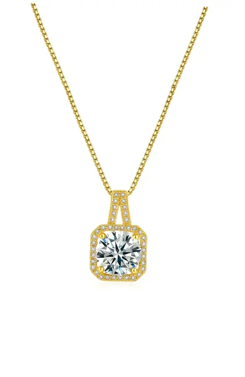 HOLLYWOOD SENSATION Elena Halo Pendant Necklace - Gold