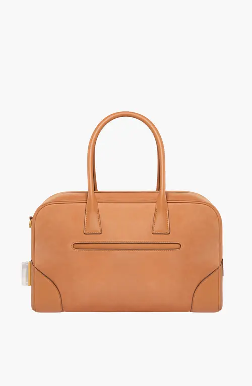 AVITEUR Cristallo Nubuck Travel Bag - Walnut