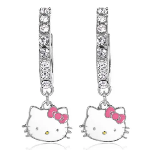 HELLO KITTY Charm Hoop Earrings