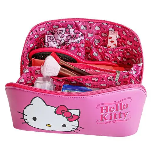 HELLO KITTY Quilted Travel Cosmetic Bag