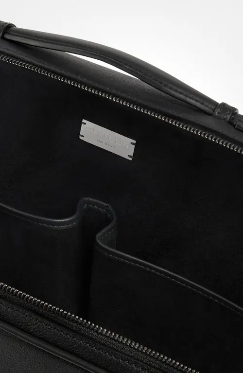 AVITEUR Cristallo Soft Laptop Briefcase - Black