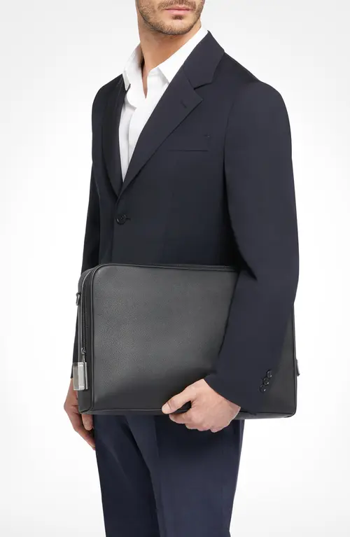 AVITEUR Cristallo Soft Laptop Briefcase - Black